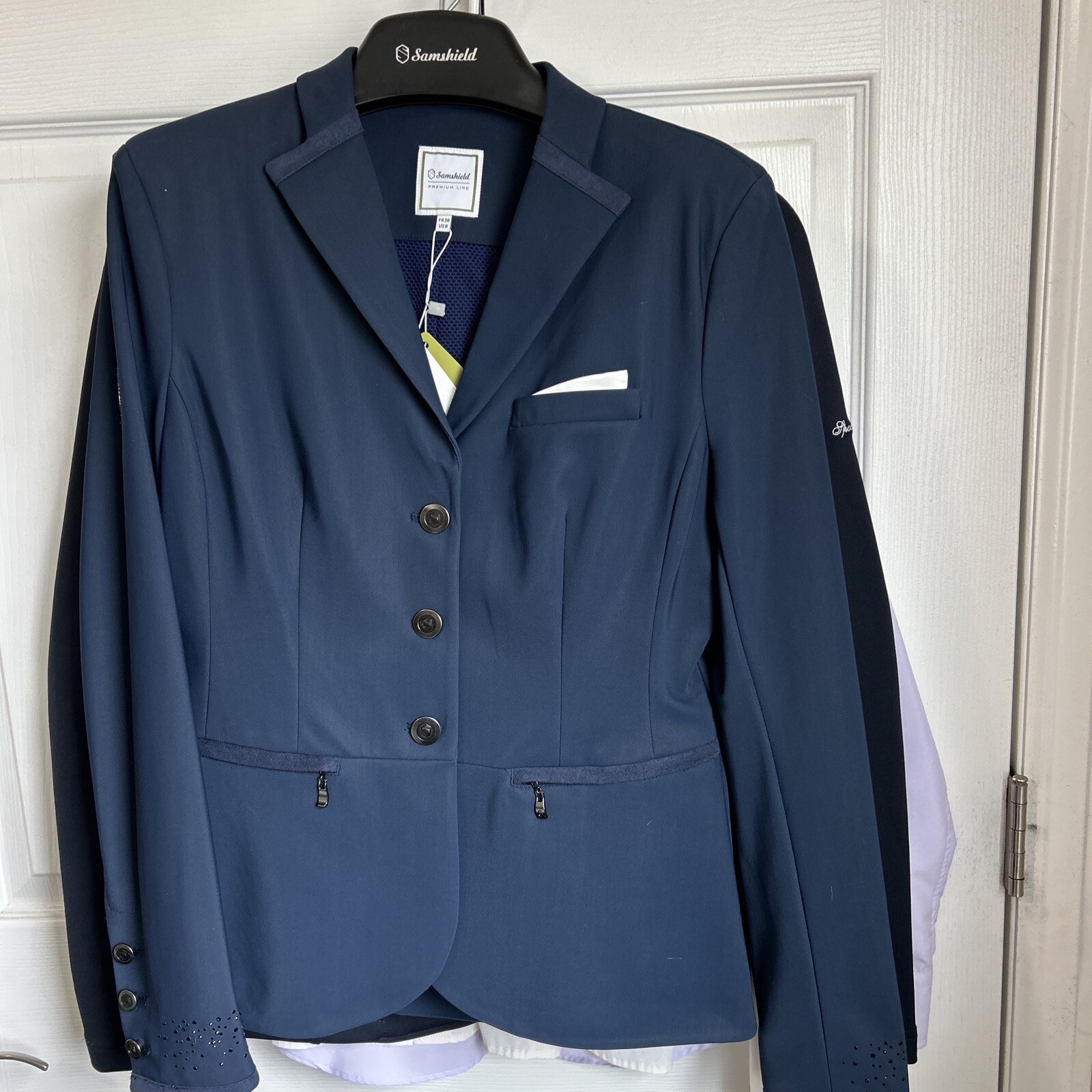 Samshield Victorine Equestrian Show Coat, New w/ Tags, Navy, Size 38 ...