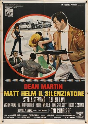 SILENCERS Italian 2F movie poster 39x55 DEAN MARTIN DALIAH LAVI MATT ...