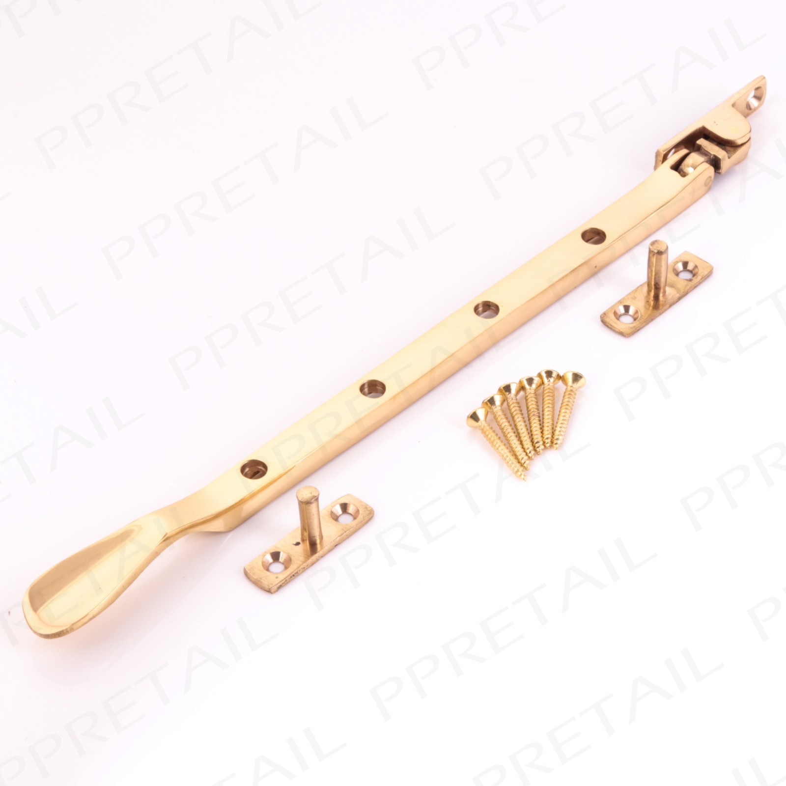 Quality SOLID BRASS Window Casement Stay 8"/10"/12" Long Fastener Lever Arm Hook | eBay