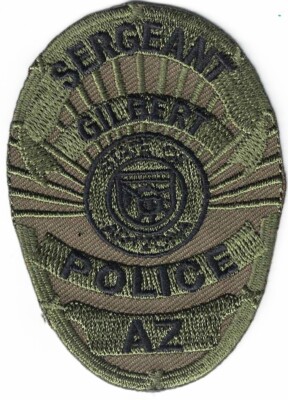 Gilbert Police Arizona breast patch SERGEANT Arizona SWAT (approx. 3 ...