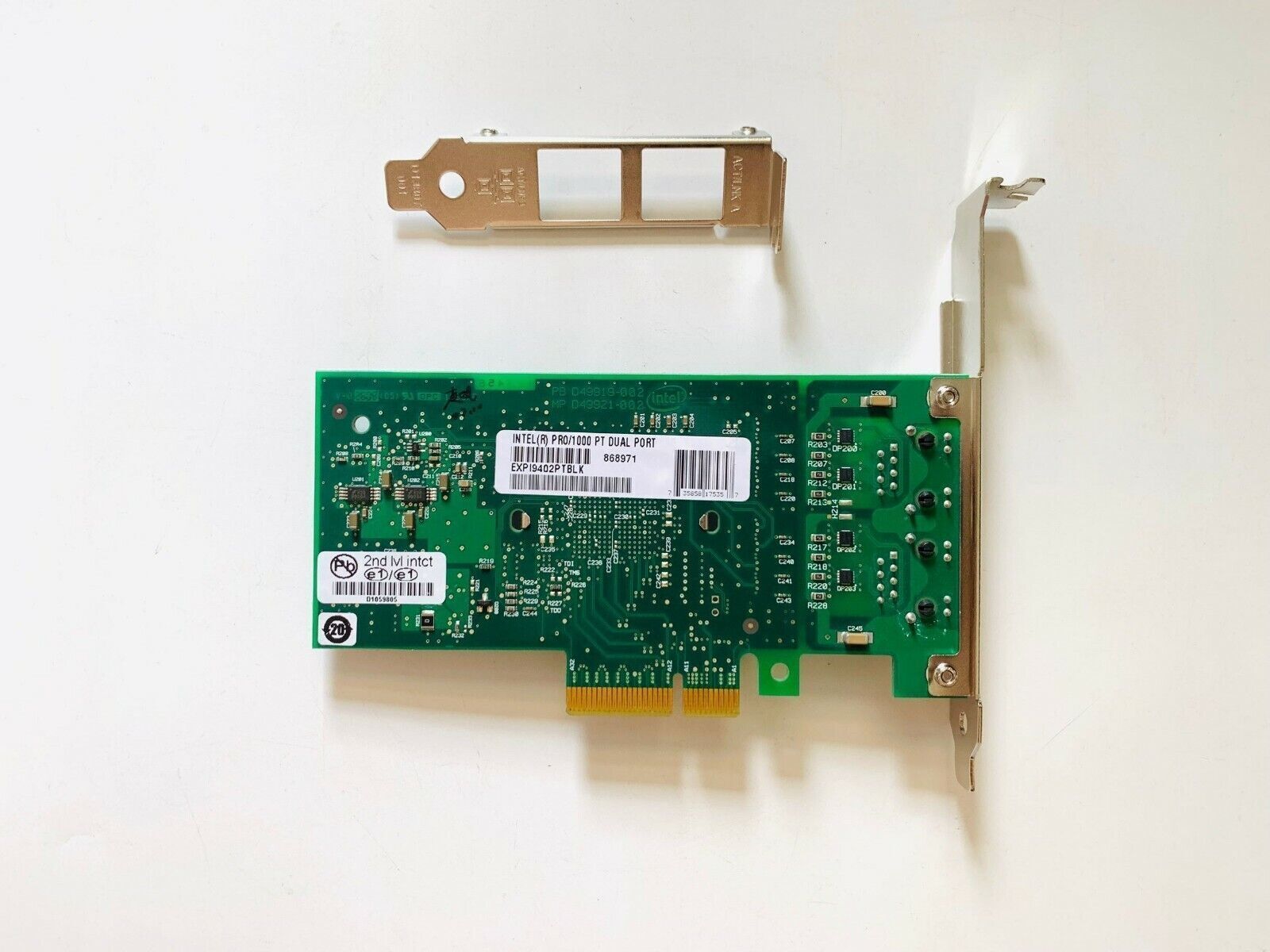 Intel Gigabit Dual PORT GIGABIT ETHERNET PCIe NIC Card EXPI9402PT ...