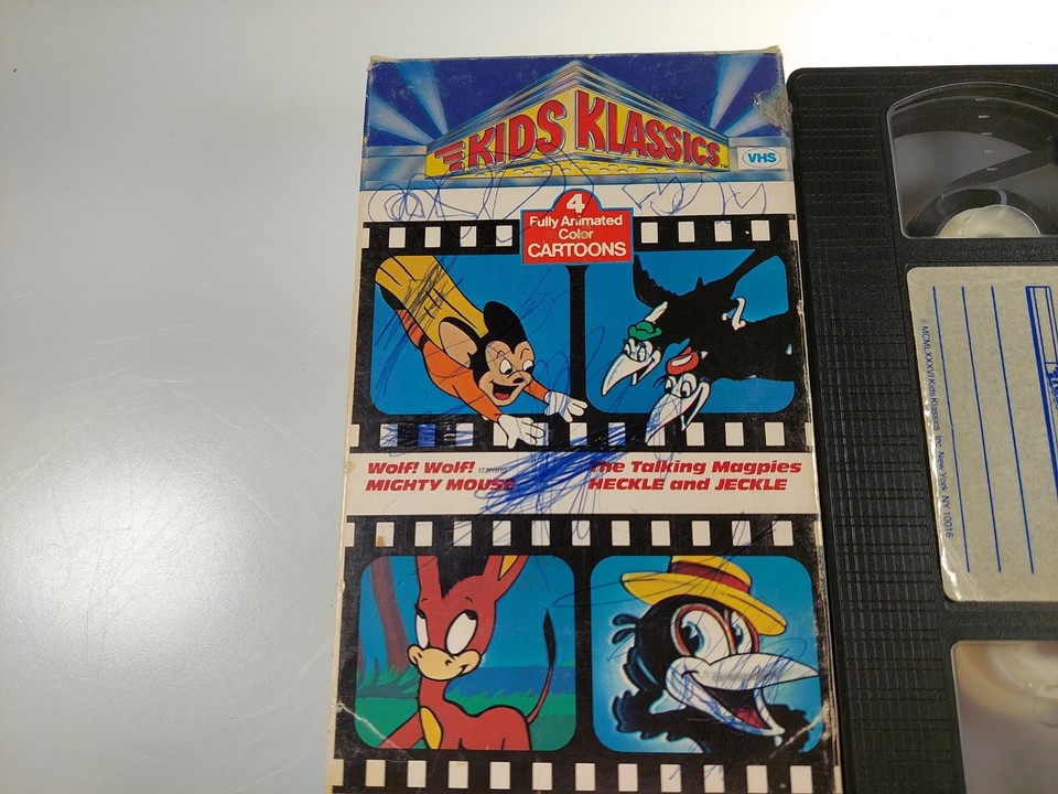 Kids Klassics K1403 (VHS, 1985) 4 Cartoons Mighty Mouse Heckle Jeckle ...