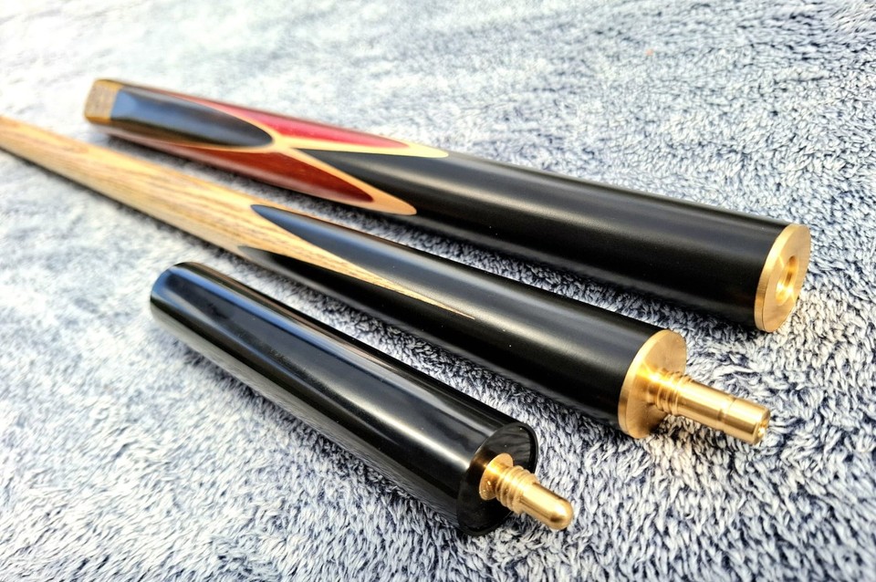 BEAUTIFUL Hand made 3/4 Snooker Pool Cue 20oz 9mm tip 57in 145cm Heavy ...