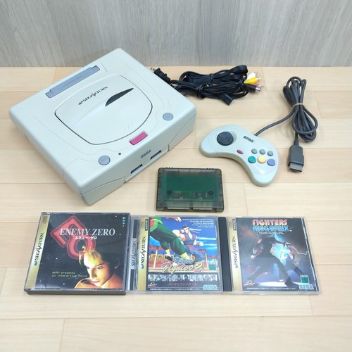 Sega Saturn Console bundle 3 games & memory Japan white tested W921 US ...