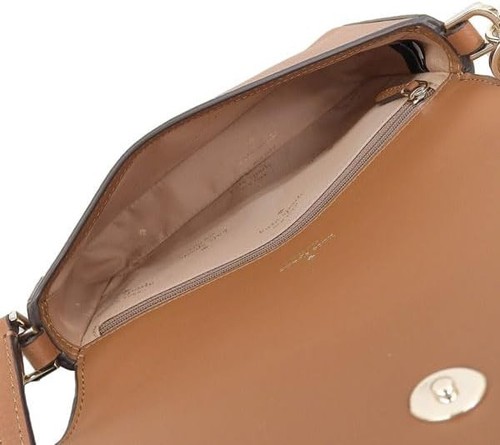 [Kate Spade] Outlet Lena Small Flap Crossbody KH784 Warm Gingerbread | eBay