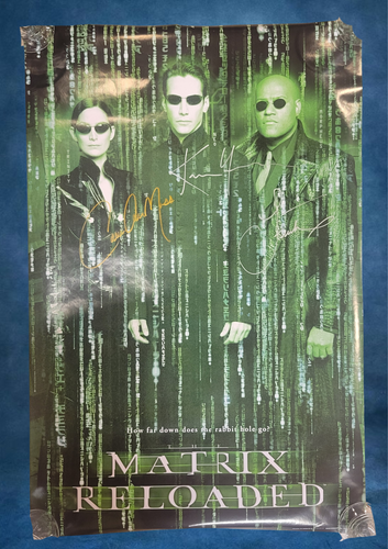 The Matrix Reloaded - Signed poster - 3 signatures | eBay