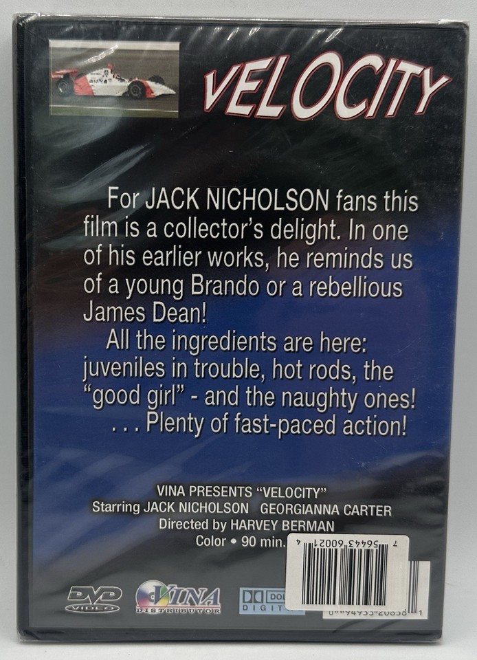 Velocity DVD - Early Works Jack Nicholson - Georgianna Carter | eBay