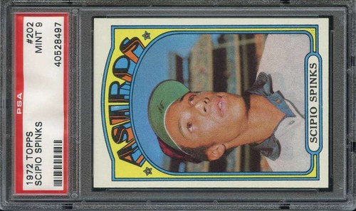 1972 TOPPS #202 SCIPIO SPINKS PSA 9 ASTROS *B72036 | eBay