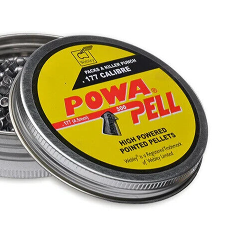 Webley POWAPELL 500 Count HIGH POWERED POINTED 4.5mm .177 Caliber ...