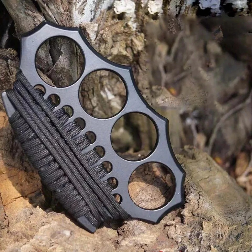 Four Finger Boxing Gloves Ring Multifunctional Tool Hand Brace Brass ...