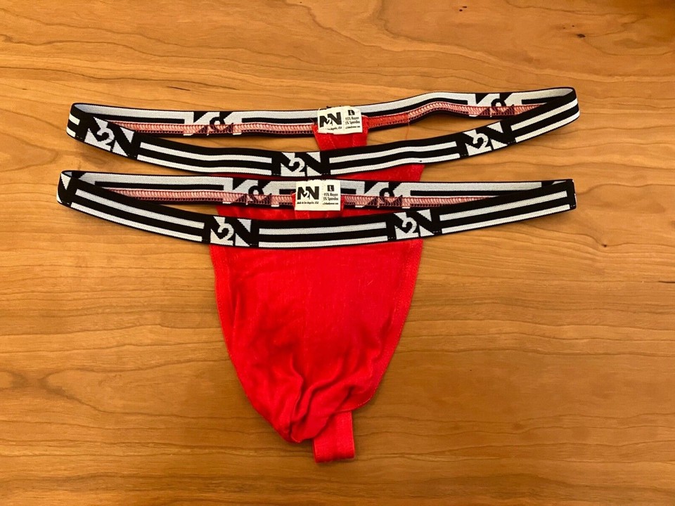 N2N mens sport thong, red, L, 2 pack. | eBay