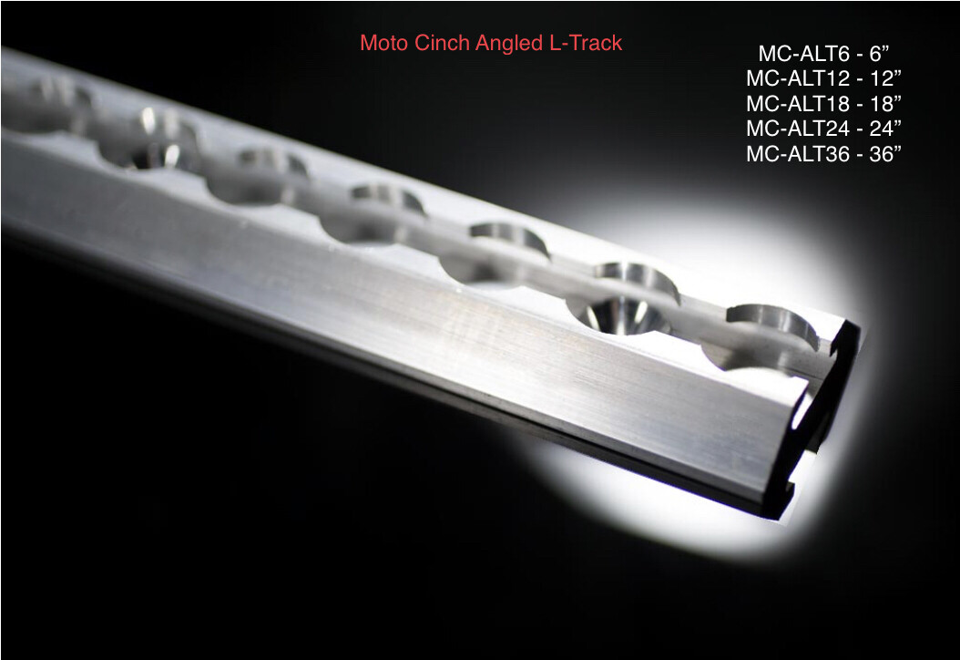 L-Track (logistics or airline track) angled, 6061 aluminum, various ...