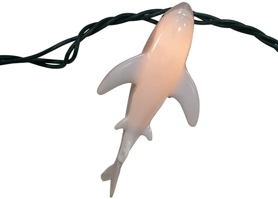 Kurt Adler (#UL4334) Novelty UL 10-Light Shark Light Set, 11.5 feet ...