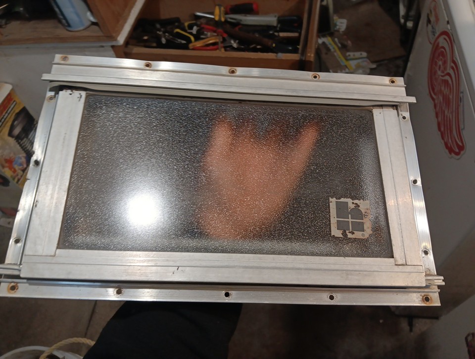 Vtg Motorhome Camper Trailer RV Hehr Small Vent Crank Out Window W ...