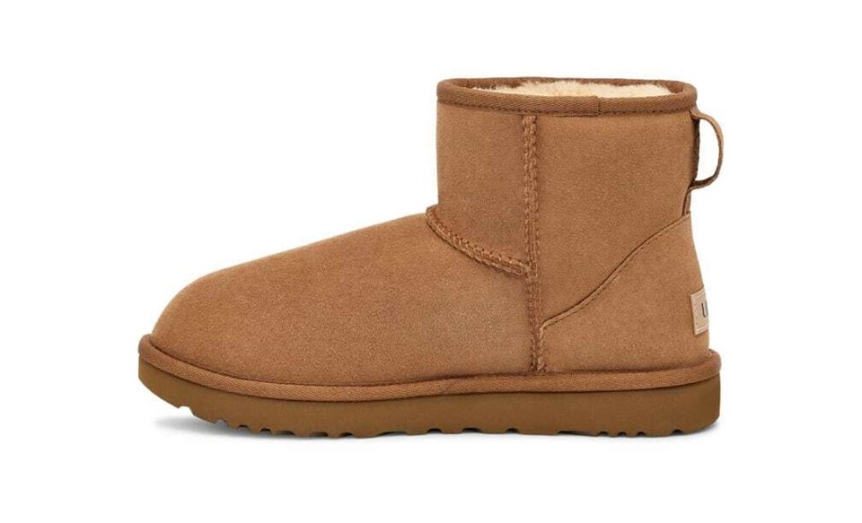 Women UGG Classic Mini II Suede Ankil Boot 1016222 Color Chestnut Brand ...