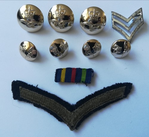 Queens Crown Anodised RAF Buttons Etc. | eBay UK