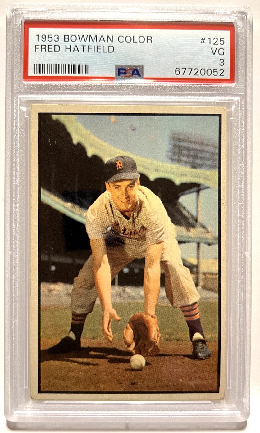 1953 Bowman Color - #125 Fred Hatfield for sale online | eBay