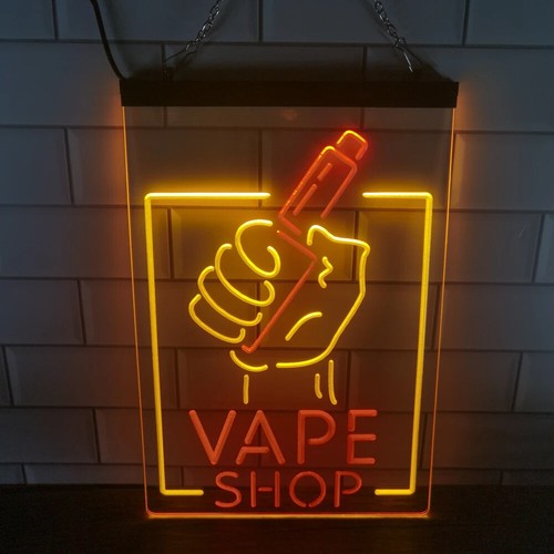 Vape Shop 2 Color DisplayLED Neon Sign Wall Art for Home,Room,Bedroom ...