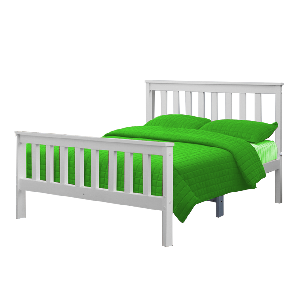 3ft 4ft 4ft6 Wooden Bed Frame Solid Wood Single Small Double Pine opt ...