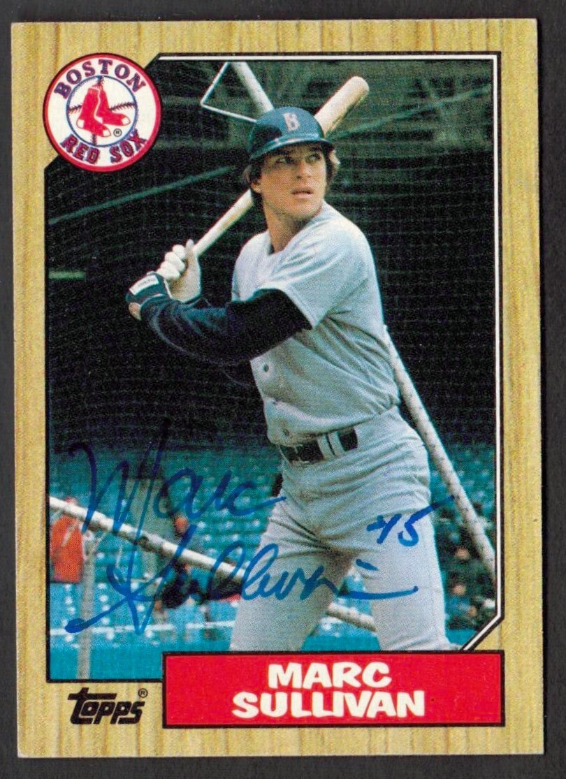 1987 Topps Marc Sullivan Card #66 Autograph Signed Red Sox | eBay