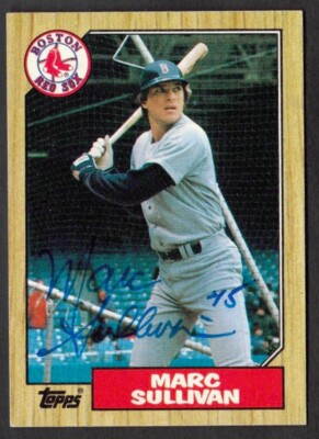 1987 Topps Marc Sullivan Card #66 Autograph Signed Red Sox | eBay