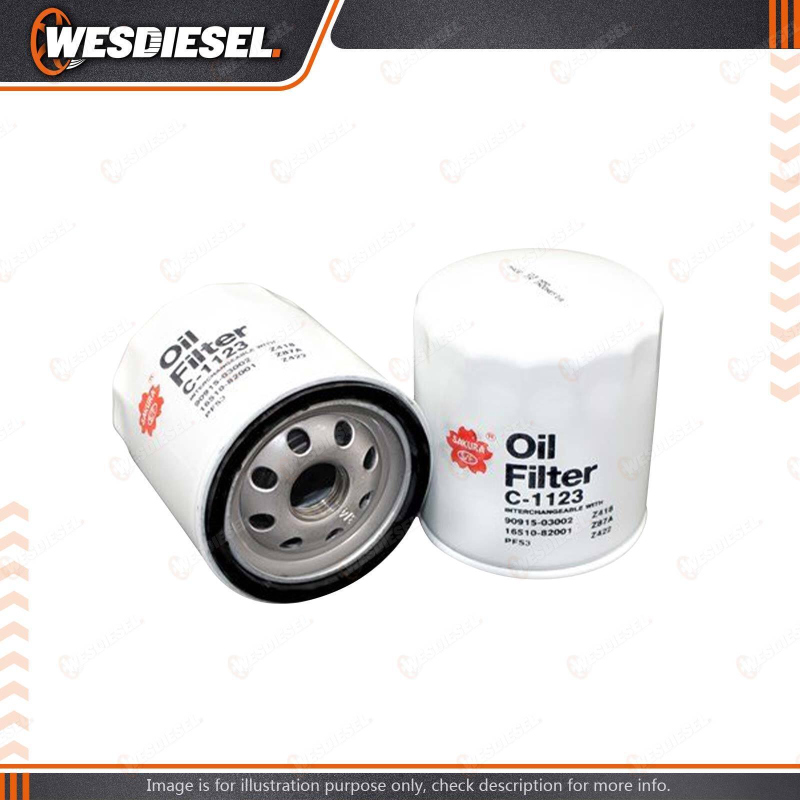 Sakura Oil Filter fits Jaguar XE X760 XF X250 UR Petrol Refer Ryco Z418 ...