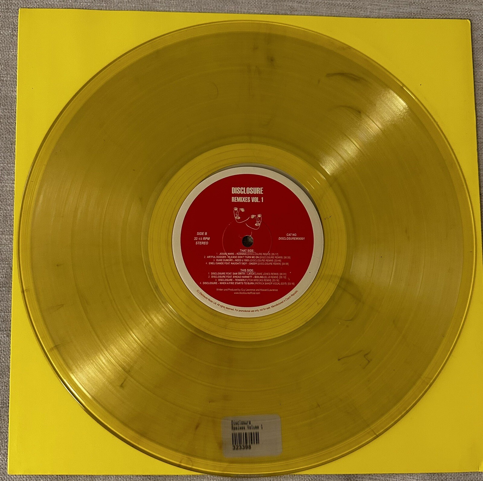 Disclosure – Remixes Vol 1 Clear Vinyl Duke Dumont Artful Dodger Jamie ...