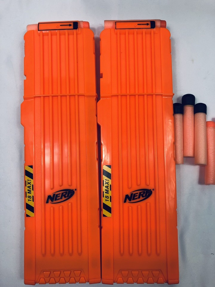 NERF n strike Bullet Carrying Case Chest Storage LOT 100+ ammo with ...