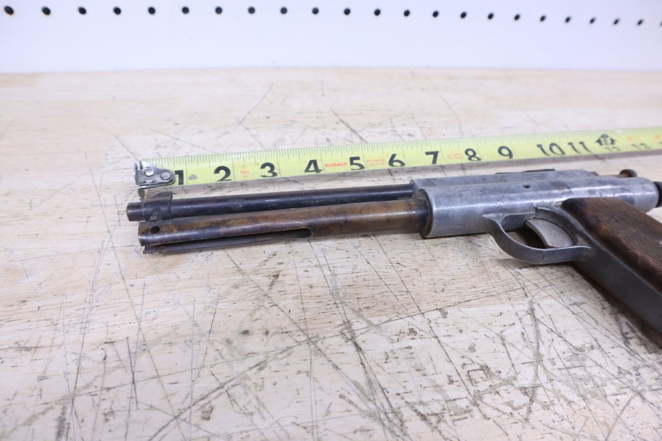 Rare Antique Vintage Apache Fireball .22 Cal. Pellet Pistol W/ Wooden ...