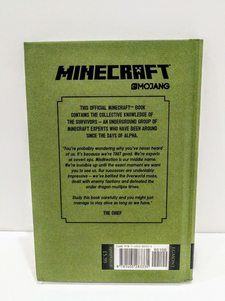 Minecraft book NEW the survivors book of secrets official Minecraft ...