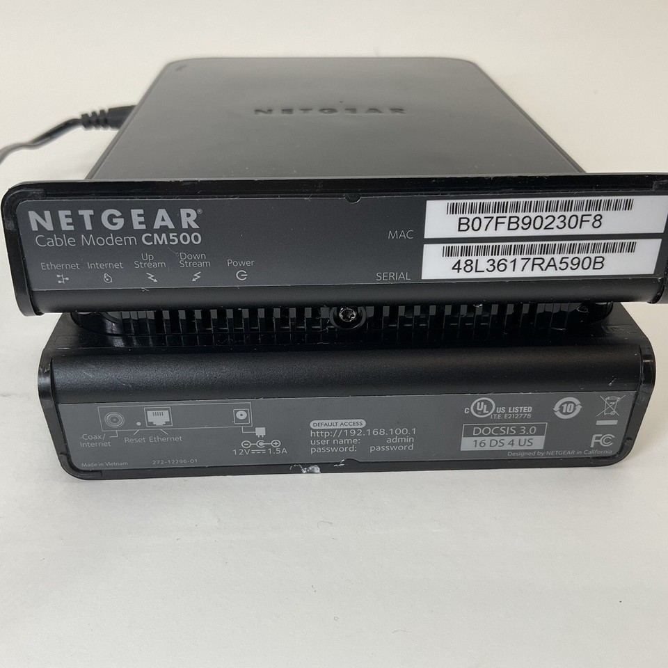 Netgear CM500 16x4 DOCSIS 3.0 High Speed Cable Modem TESTED | eBay
