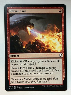 MTG Shivan Fire Dominaria 142/269 Regular Common | eBay