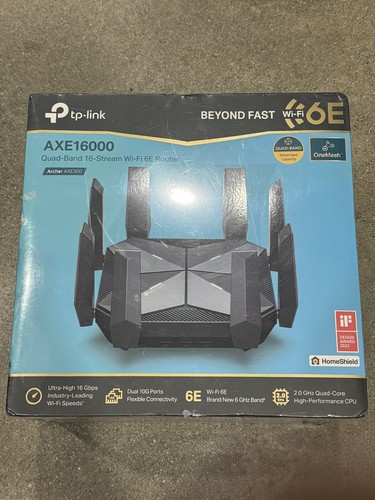 TP-Link Archer AXE300 AXE16000 Wireless Quad Band 16 Stream WiFi 6E ...