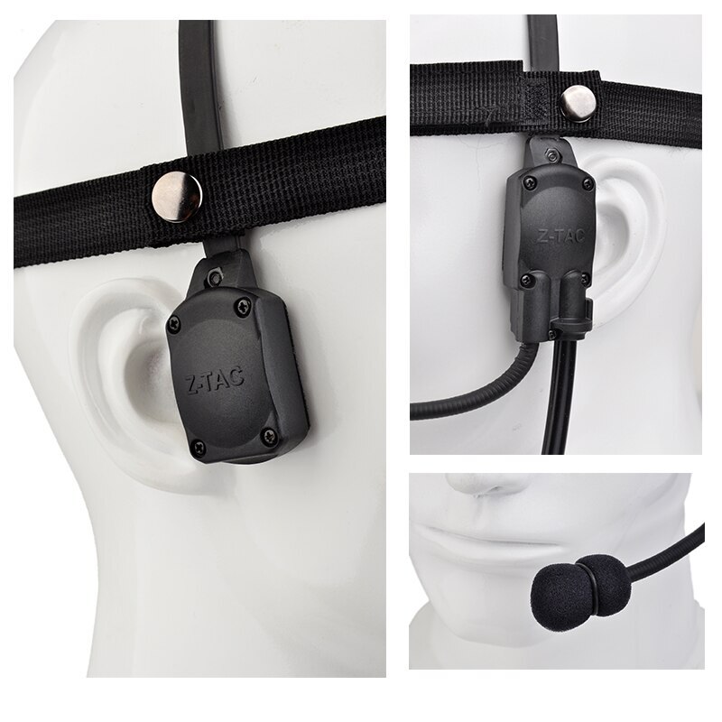 Tactical Headphones MH180-V Signal Bone Conduction Speakers Military ...