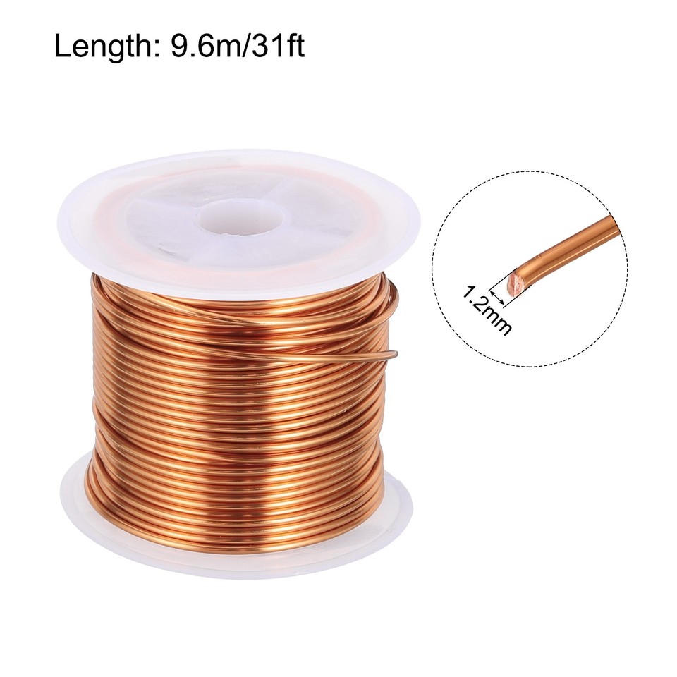 1.2mm Magnet Wire 31ft Enameled Copper Wire Enameled Magnet Winding ...