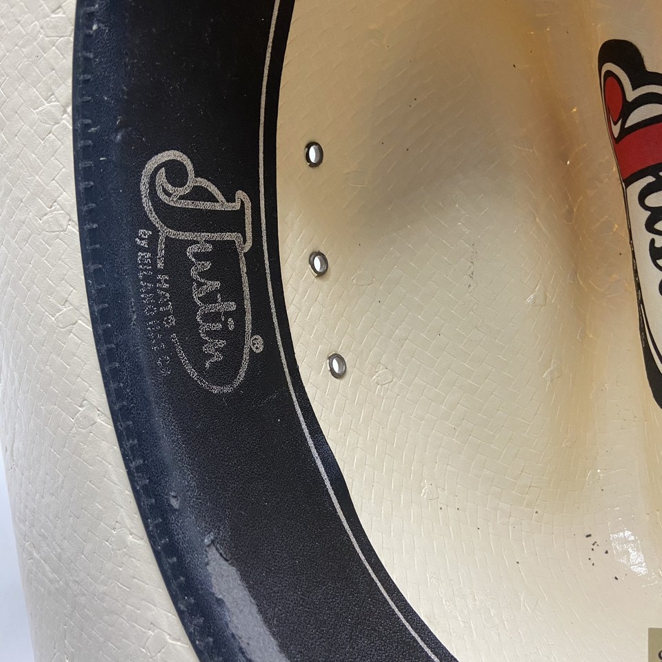 Mens Justin 10X Straw Western Cowboy by Milano Hat Company Ivory 57 / 7 ...