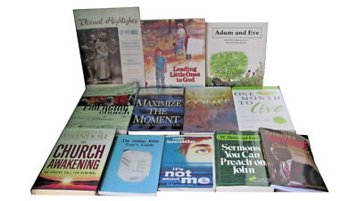Lot of 12 Christian Prayer God Story Sermon Teaching Preaching Books ...