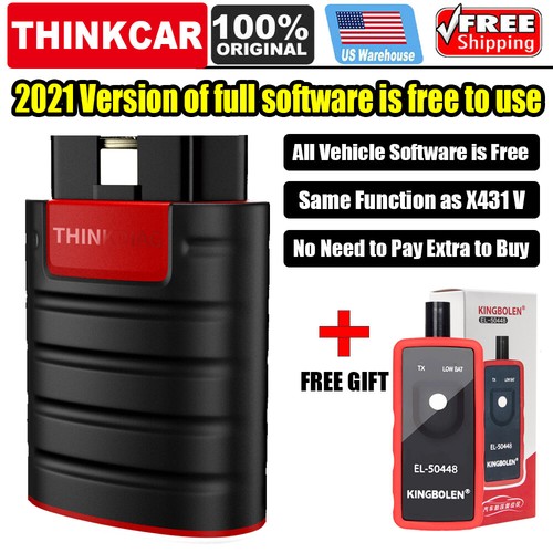 THINKDIAG Car OBD2 Scanner Bluetooth SRS ABS Bidirectional KEY Coding ...