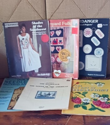Lot of 6 Needlepoint Needlework Books | eBay