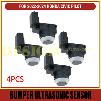 4x REAR BUMPER ULTRASONIC SENSOR 39680-T43-N012-M1 FOR 2022-24 HONDA ...