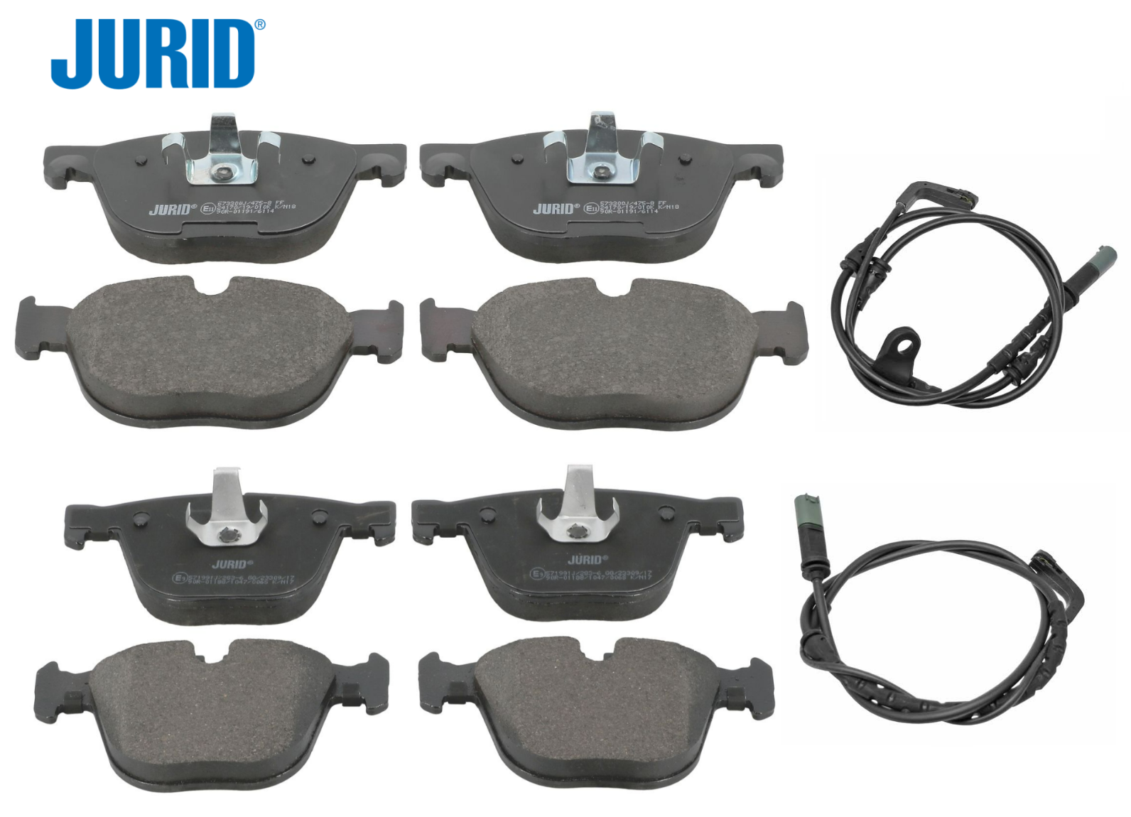 Front Brake Pad Rear Brake Pad Set OEM Jurid + Sensor for BMW E71 X6 ...