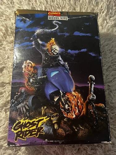 Marvel Comics Model Kits 1996 Ghost Rider New/Open Box Toy Biz Level 3 ...