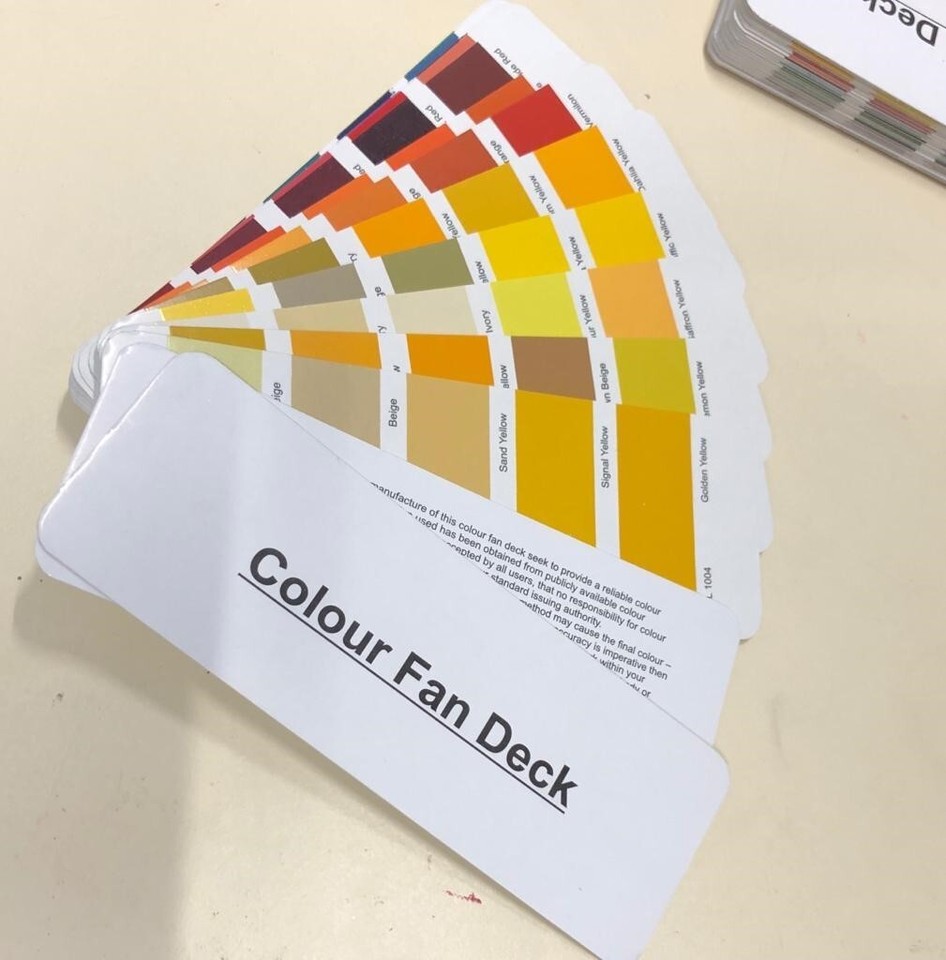 Powder Coating - RAL Colours Fan Deck / Colour Chart / Swatch / Guide ...