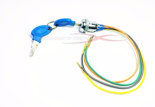 IGNITION KEY SWITCH 49CC 33cc 43cc 47cc 50cc SUPER POCKET BIKE SCOOTER ...