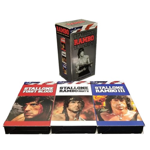 RAMBO Special Edition VHS Collection BOX SET Trilogy (2002) FIRST BLOOD ...