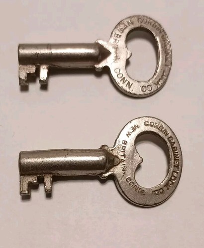 2 Vintage Corbin Cabinet Lock Co ST3 Cabinet Keys | eBay