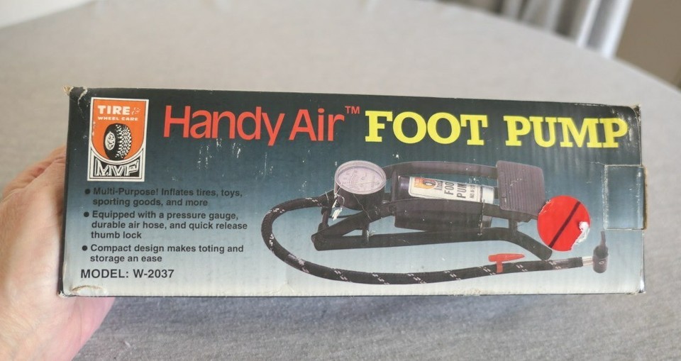 Portable Handy Air Multi-Purpose Tires Toys Equipment Foot Pump W-2037 ...