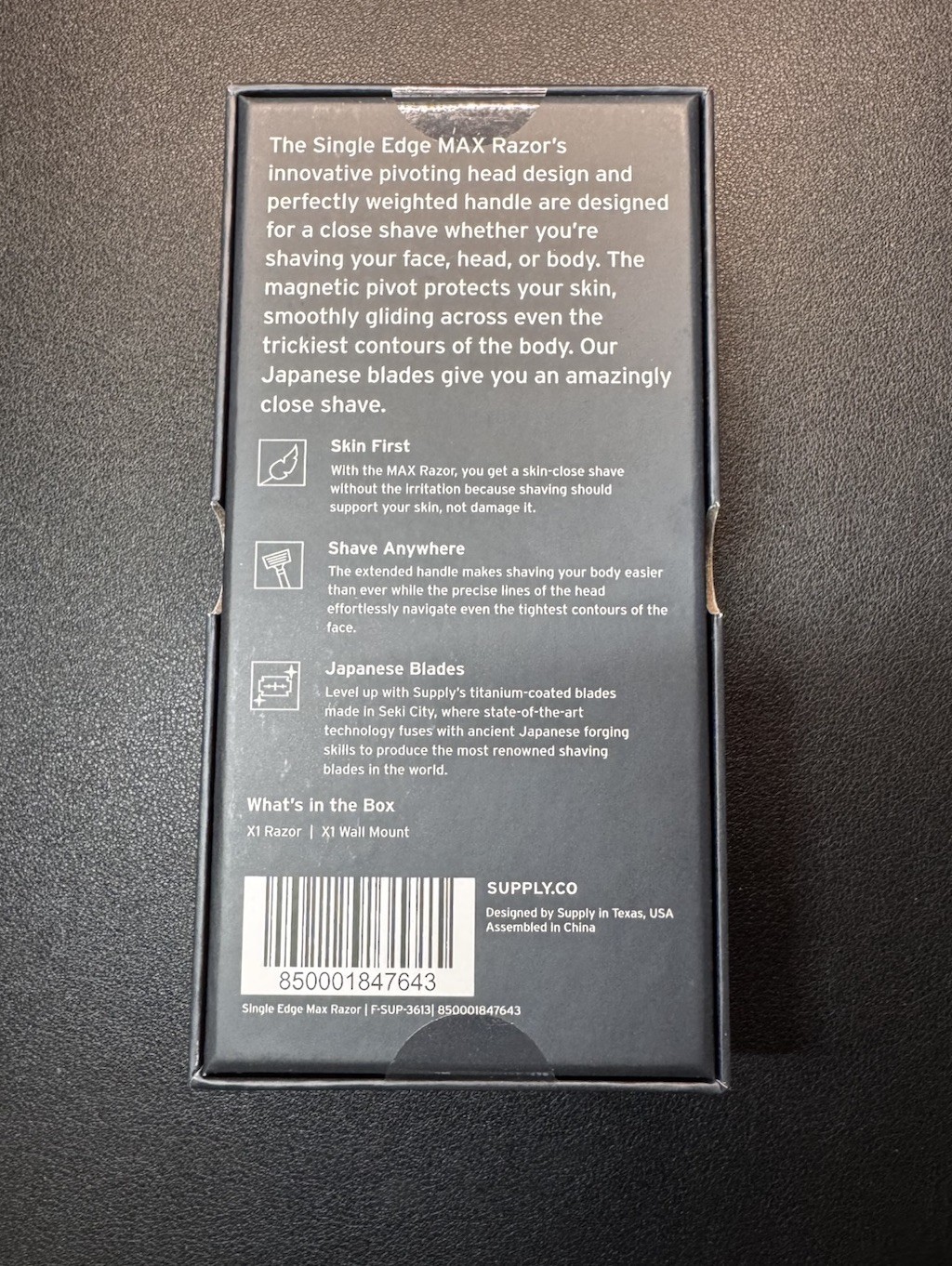 Supply Single Edge Max Pivoting Razor - New In Box | eBay