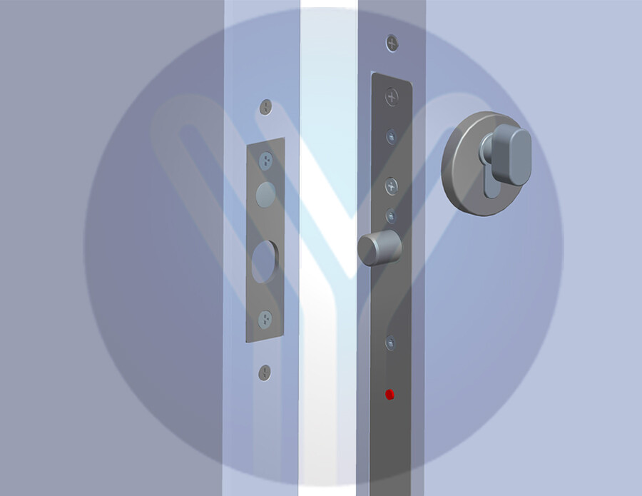 YLI YB600B Electric Bolt lock with key Open Fail Secure Electric ...