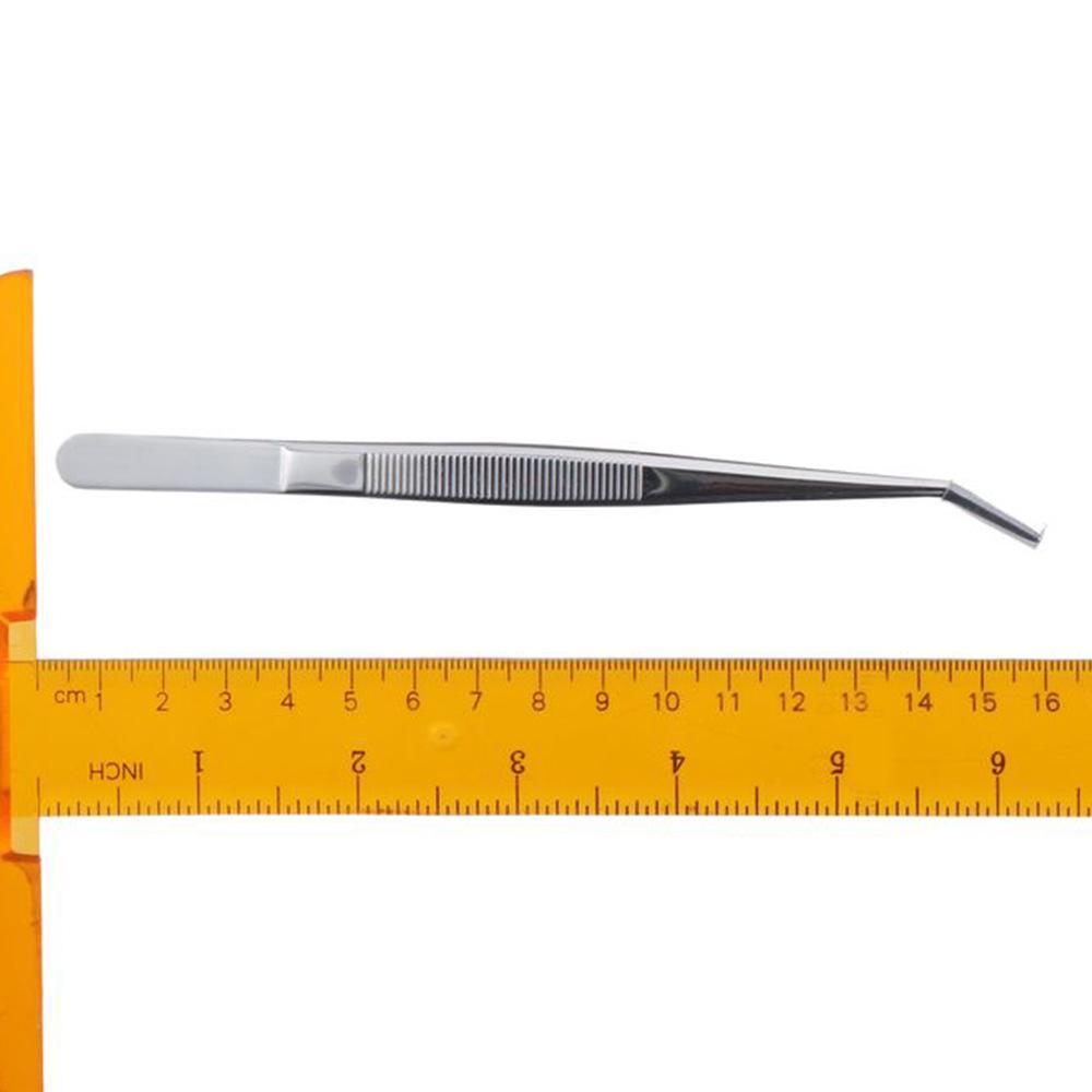 1Pc Silver 6.1" Precision Tweezer Stainless Steel Repairing Tool Lab ...